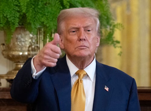 What is President Trump's current approval rating?