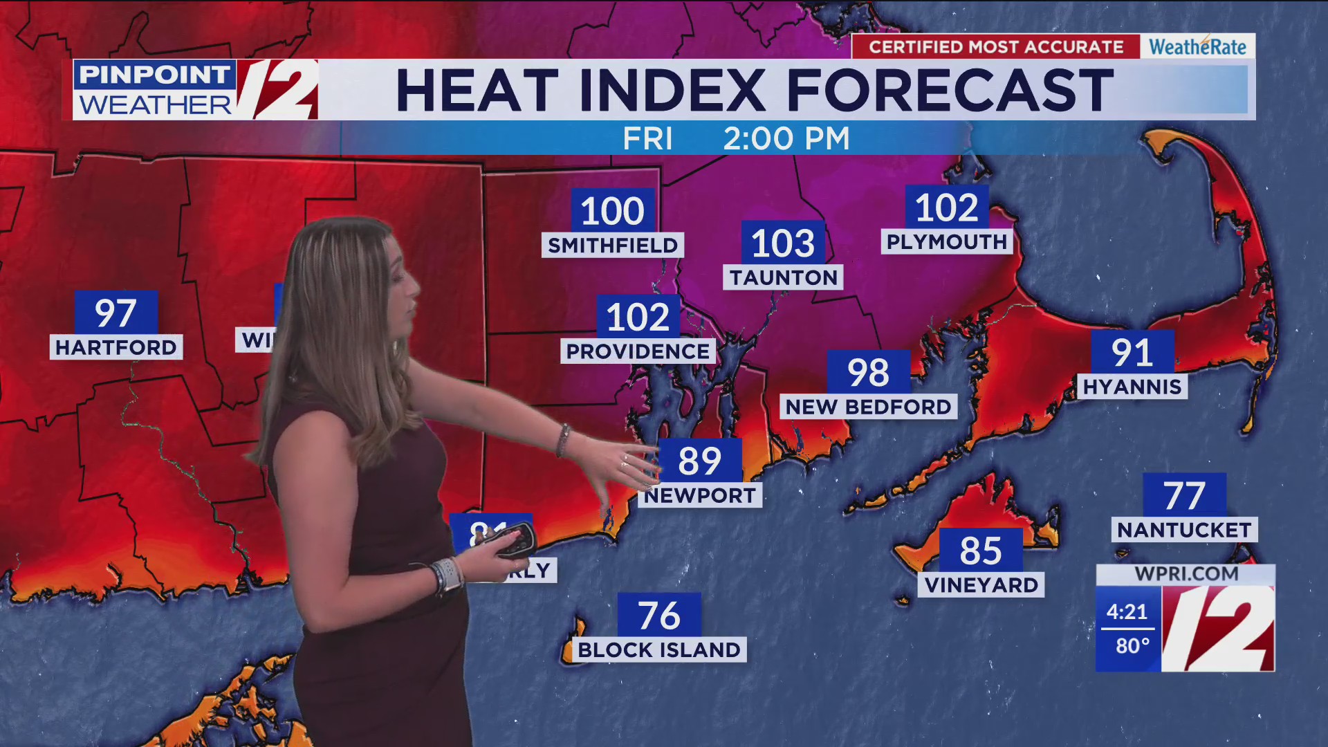 WPRI 12 Weather Forecast 7/23/25