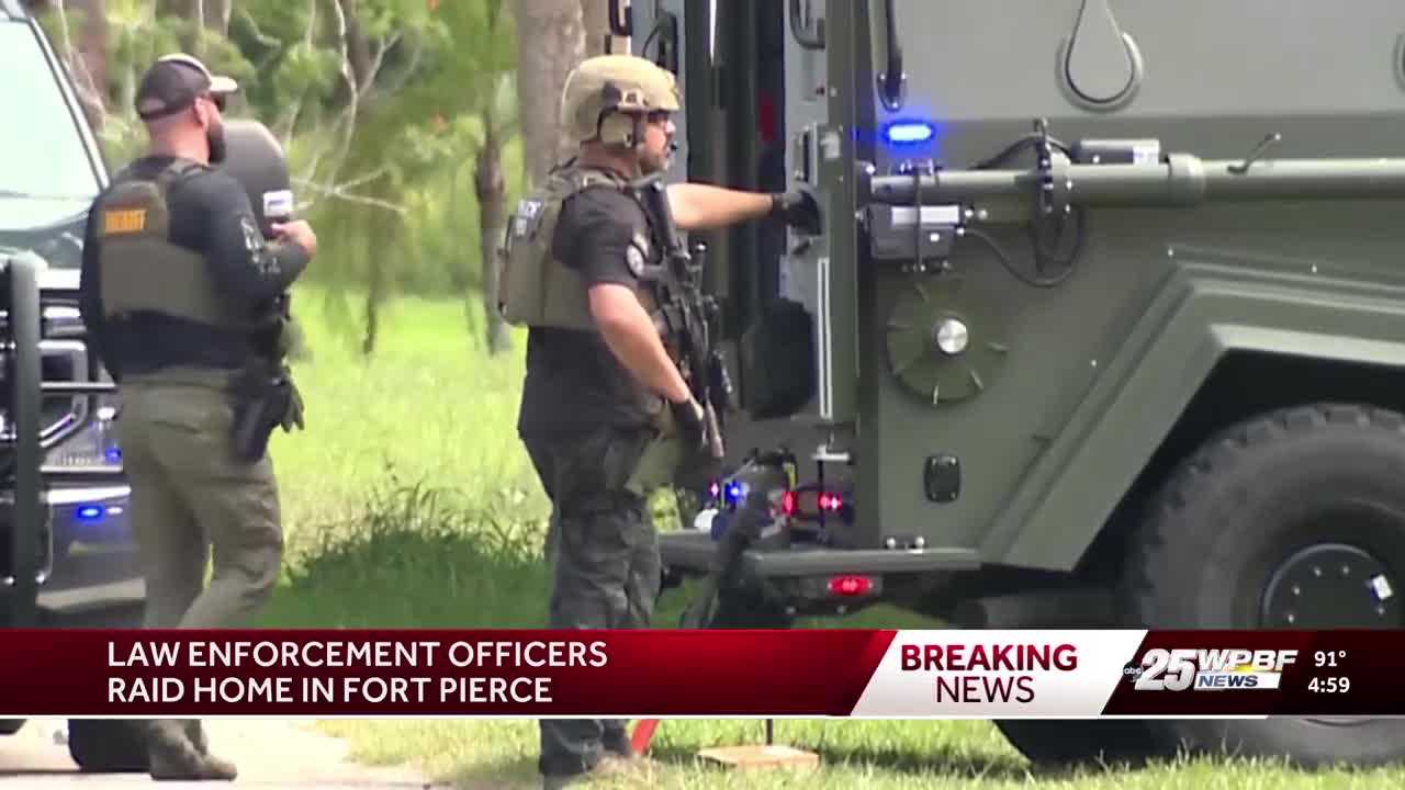 Federal law enforcement raids home in Fort Pierce