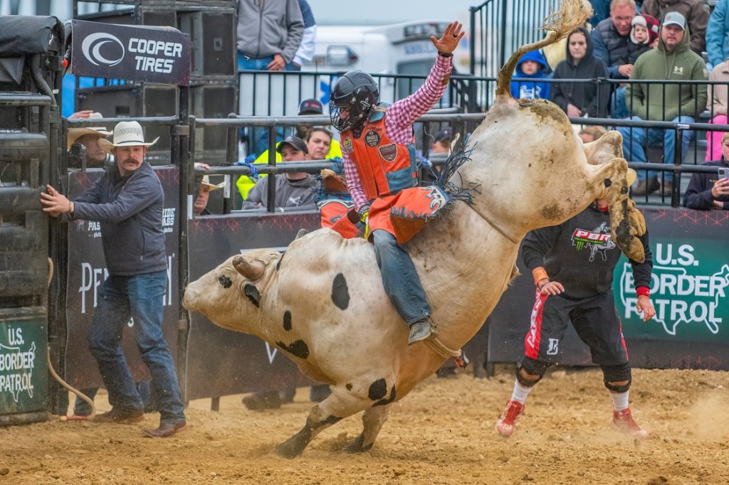 The CW broadcasting bull riding