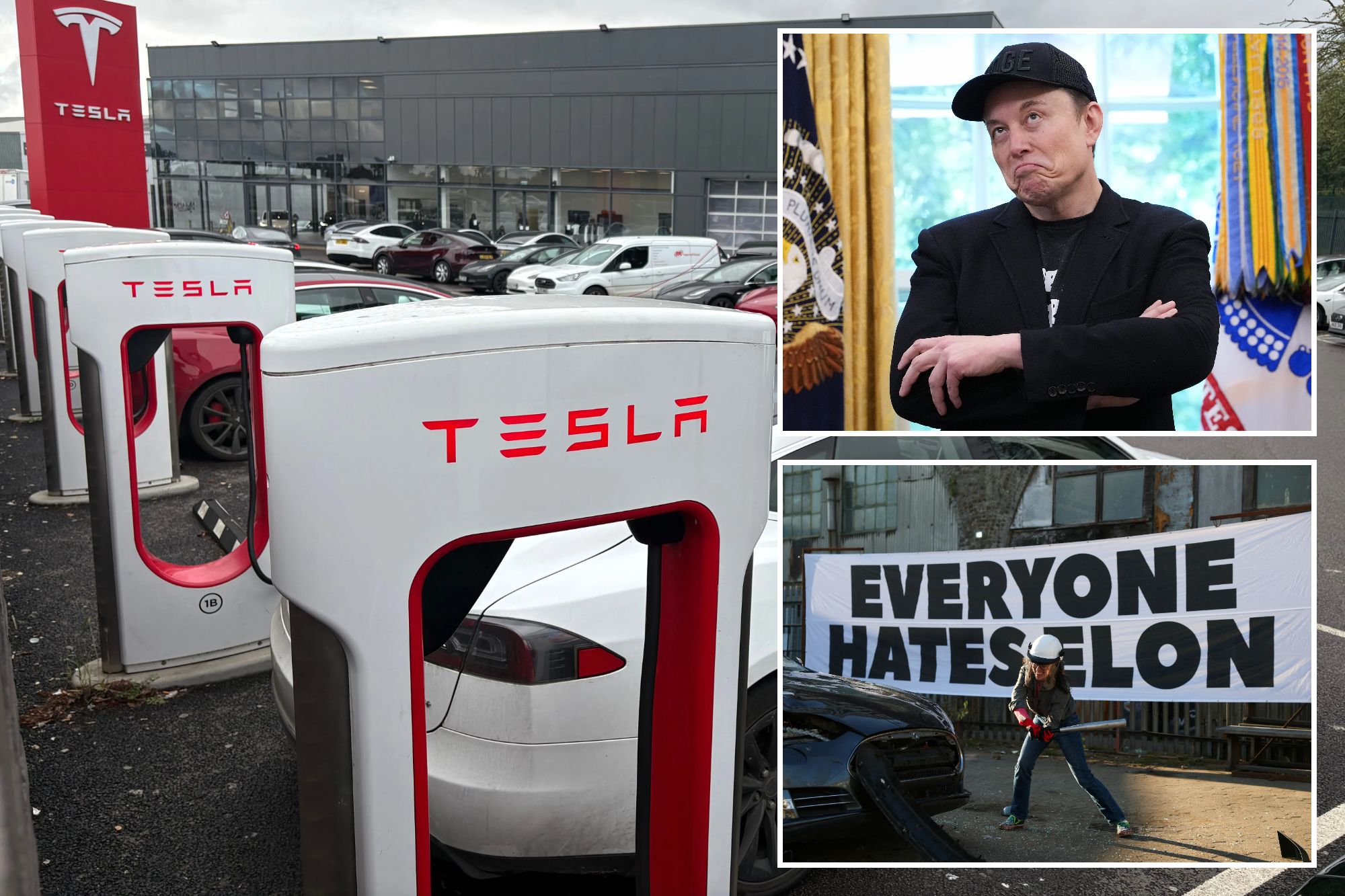 Elon Musk’s Tesla posts steepest sales decline in over a decade as EV ...