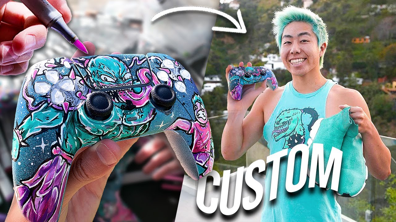 Surprising a Creator with a Hand-Painted Custom PS5 Controller – Art ...