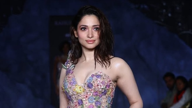 Tamannaah Bhatia dazzles in Rahul Mishra's Sufi-inspired couture collection