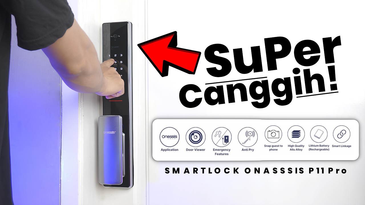 Onassis Smart Lock P11 Pro – Rekomendasi Kunci Pintar Terbaik 2025