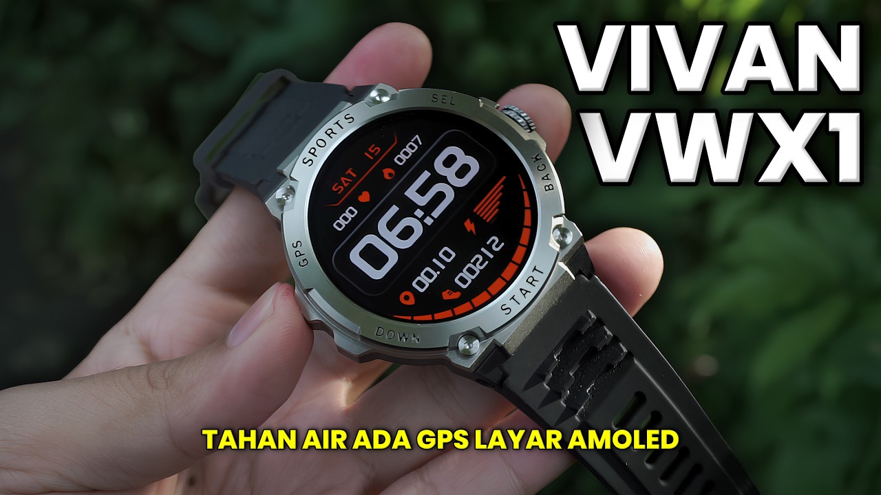 Smartwatch Vivan VWX1 Layar AMOLED Ada GPS Tracking