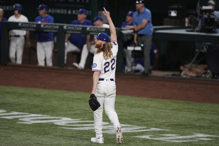 Rangers' Jon Gray wins in return from fractured forearm, throwing 2 ...