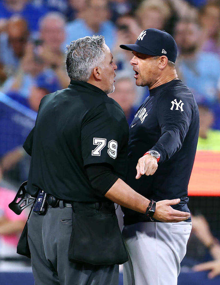 Aaron Boone, Matt Blake get ejected as tensions boil over in Yankees’ loss