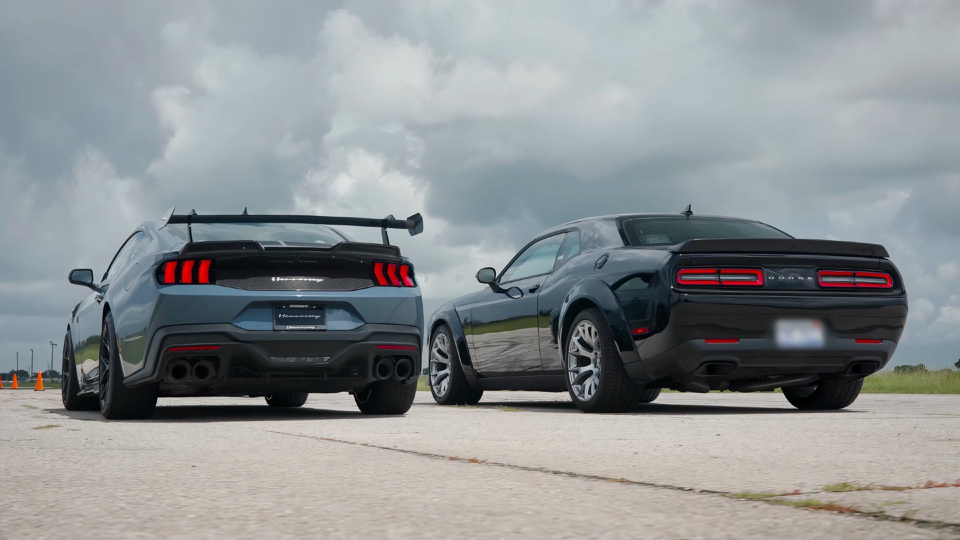This Looked Like A Fair Muscle Car Fight Until The Lights Went Green