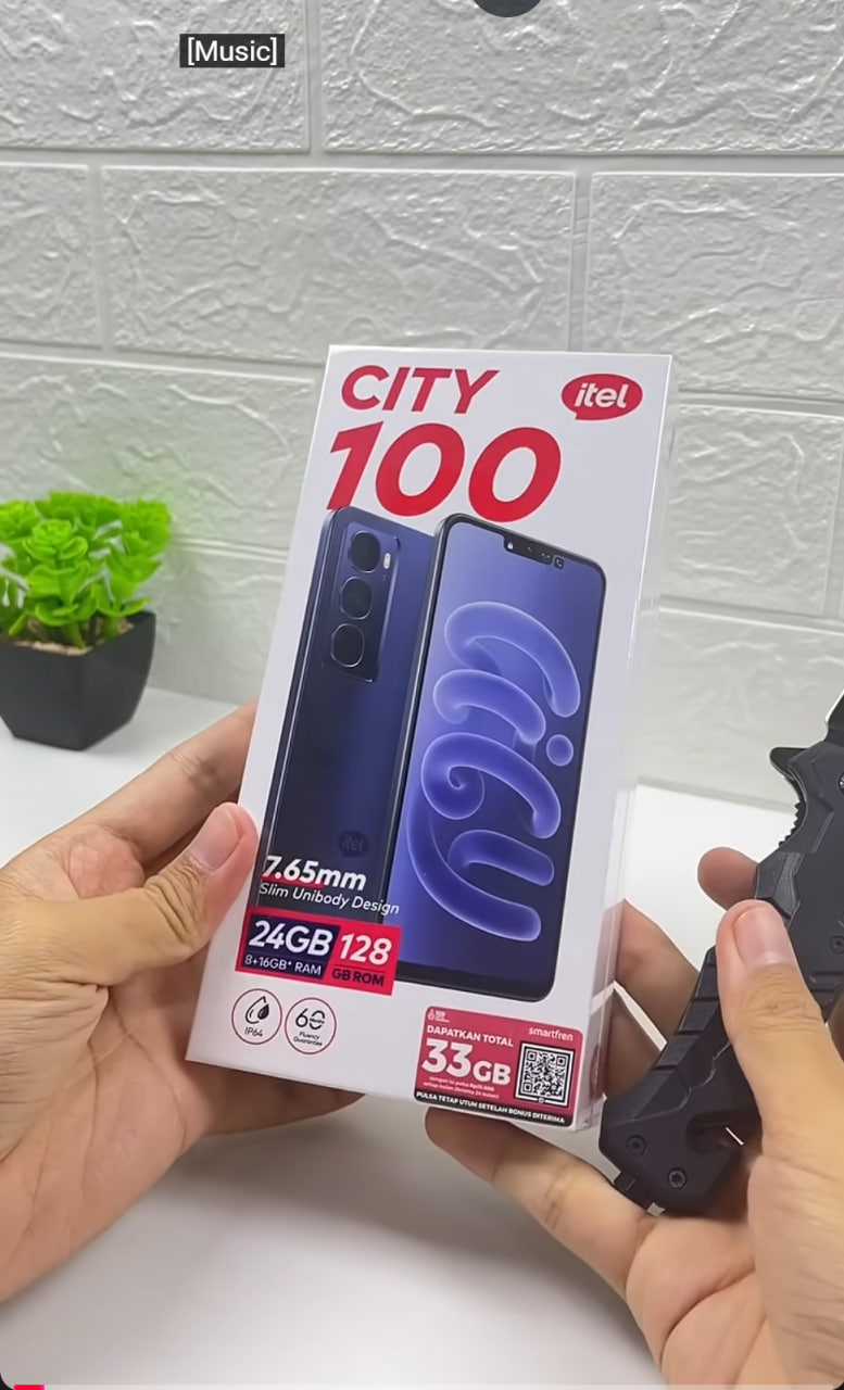 Unboxing Itel City 100 Blue – Dibawah 1.5 Juta, Desain Menawan ...