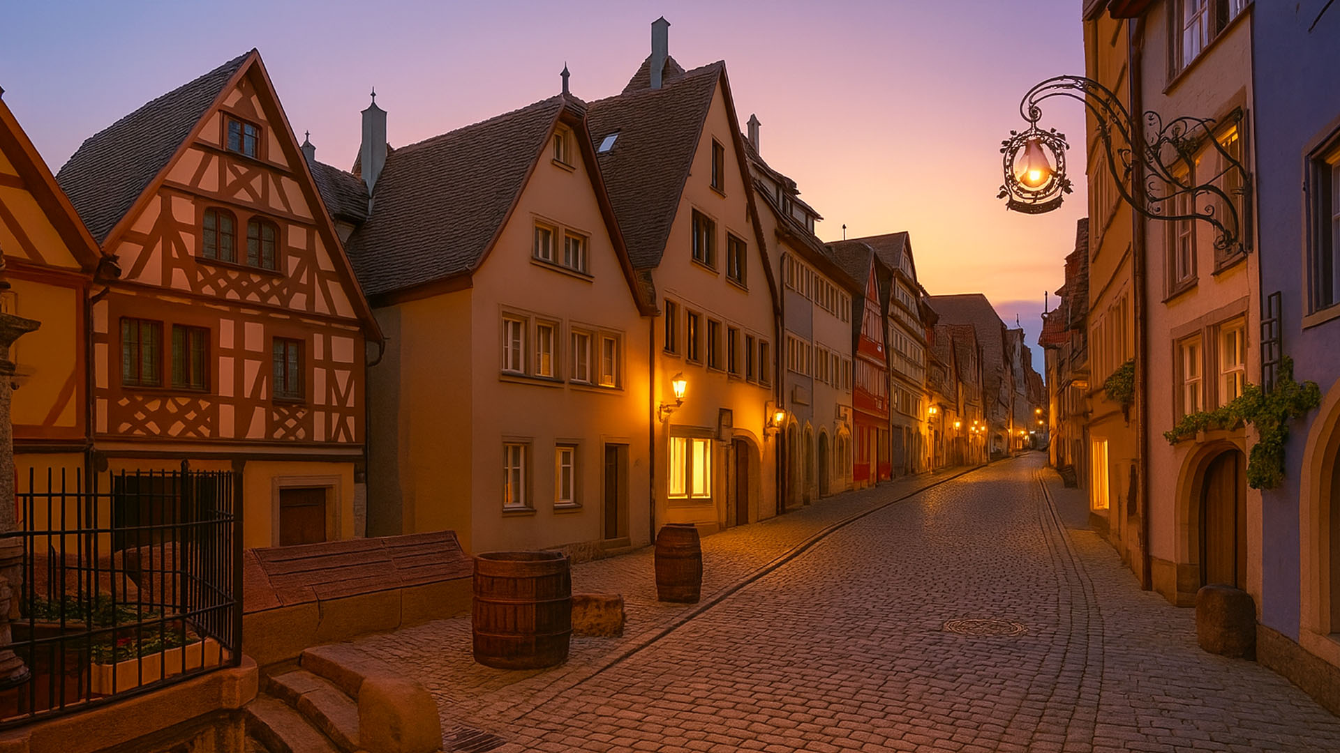 Evening Walk in Rothenburg ob der Tauber – Germany’s Fairytale Medieval ...