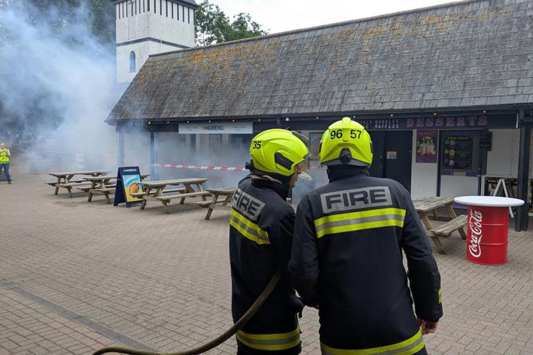 Huge emergency services presence at Trago Mills explained