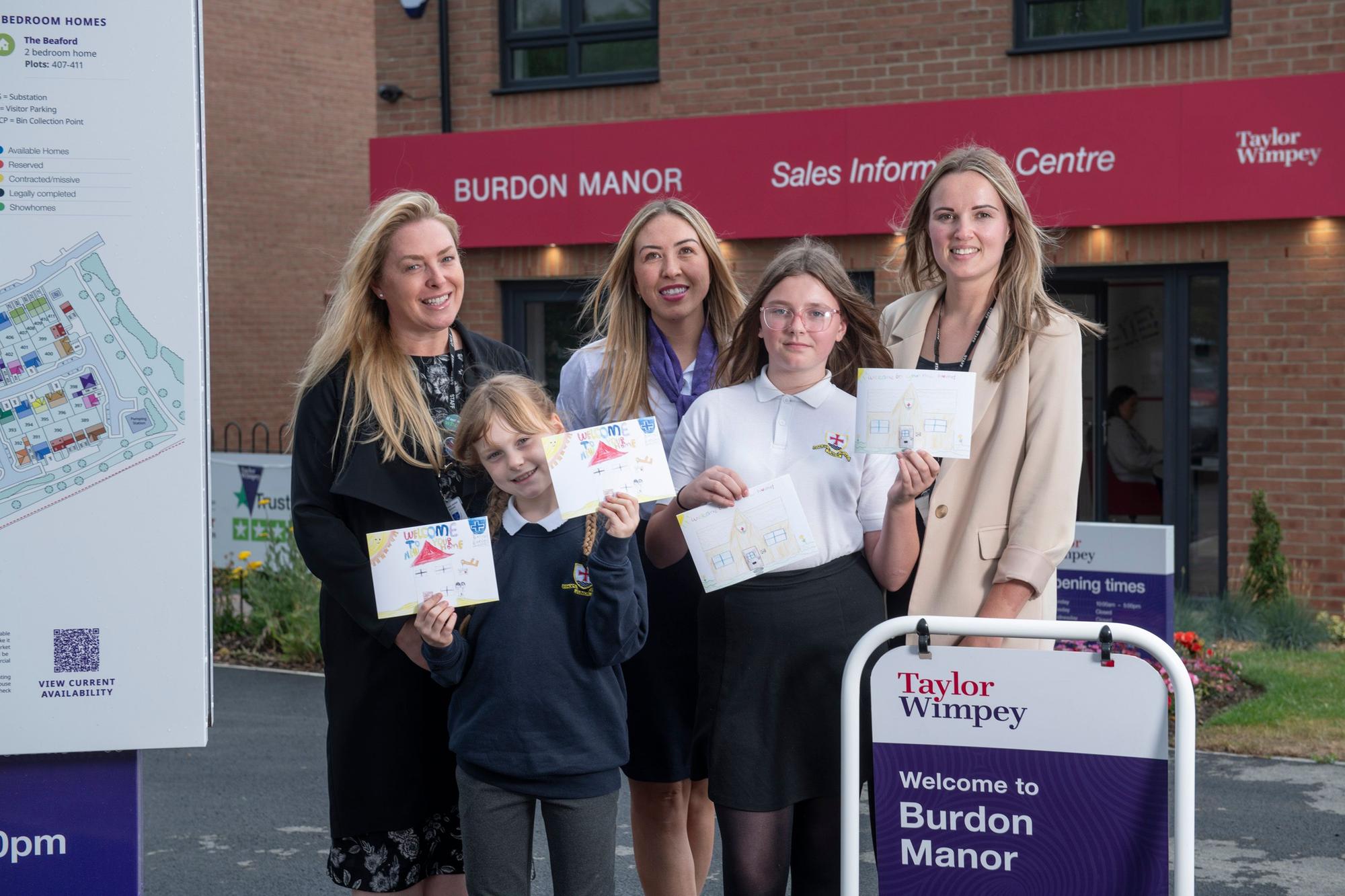 Local pupils use their artistic talents to welcome new residents in Ryhope
