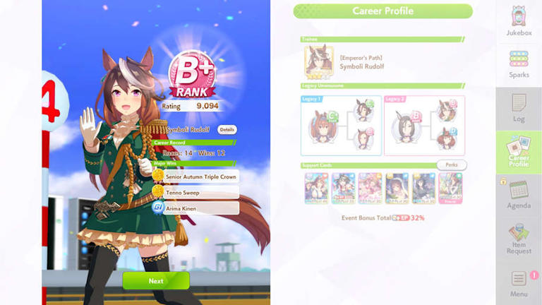 Umamusume: Symboli Rudolf build guide