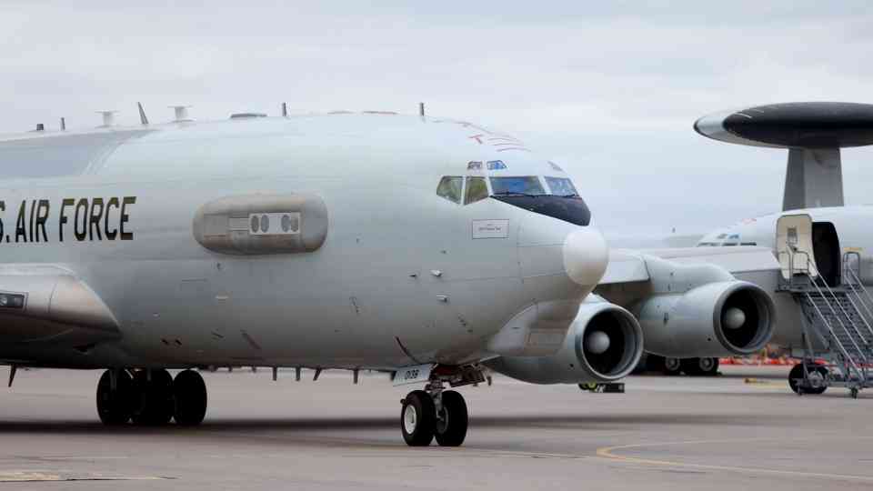 Inside the Air Force's Flying Control Tower - E-3 Sentry
