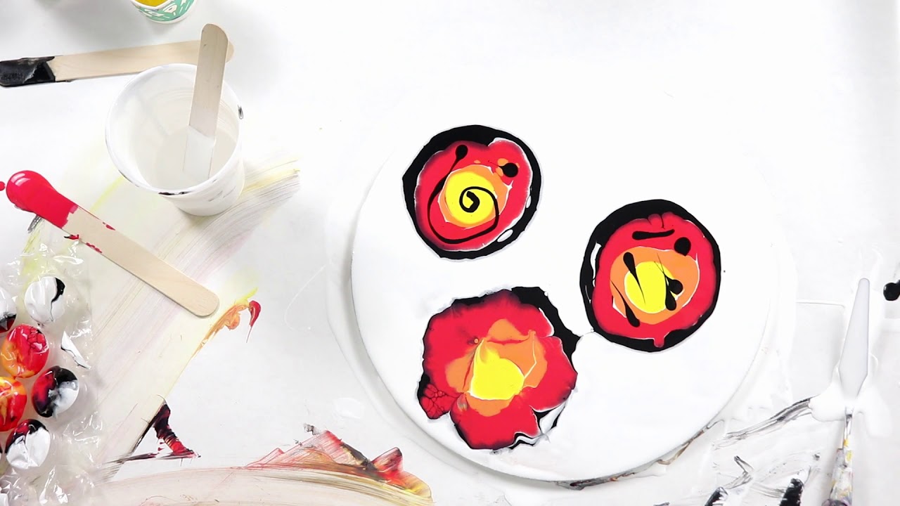 New Dip Technique – Bubble Wrap Meets Acrylic Pour Art