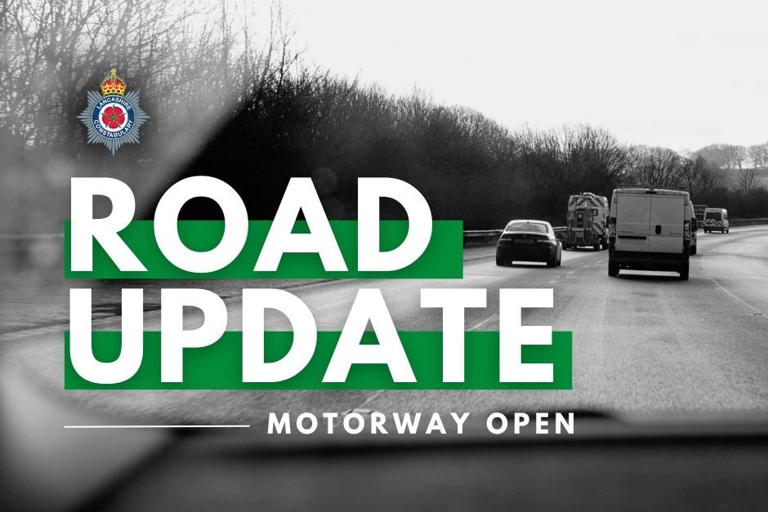 Biker injured in road traffic collision on M6 near Carnforth