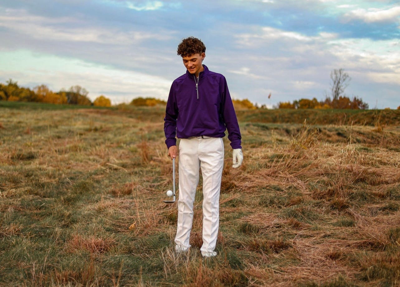 Real-life Happy Gilmore. College golfer, 190 mph ball, no acting: 'I'm ...