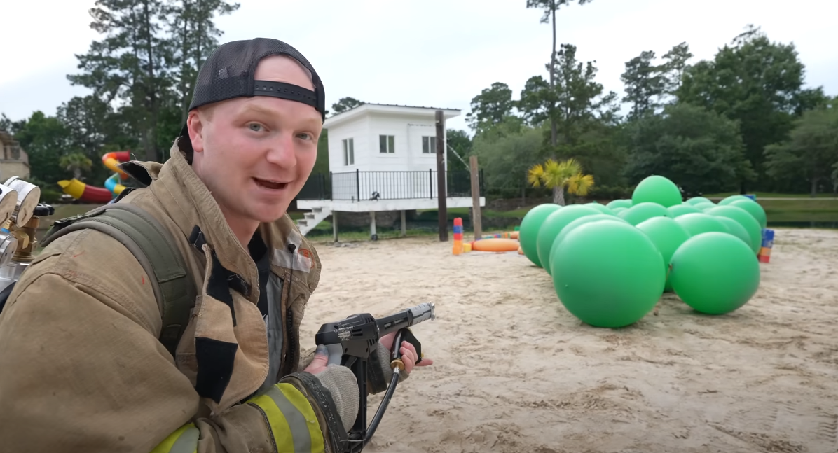 Flamethrower vs Water Balloons