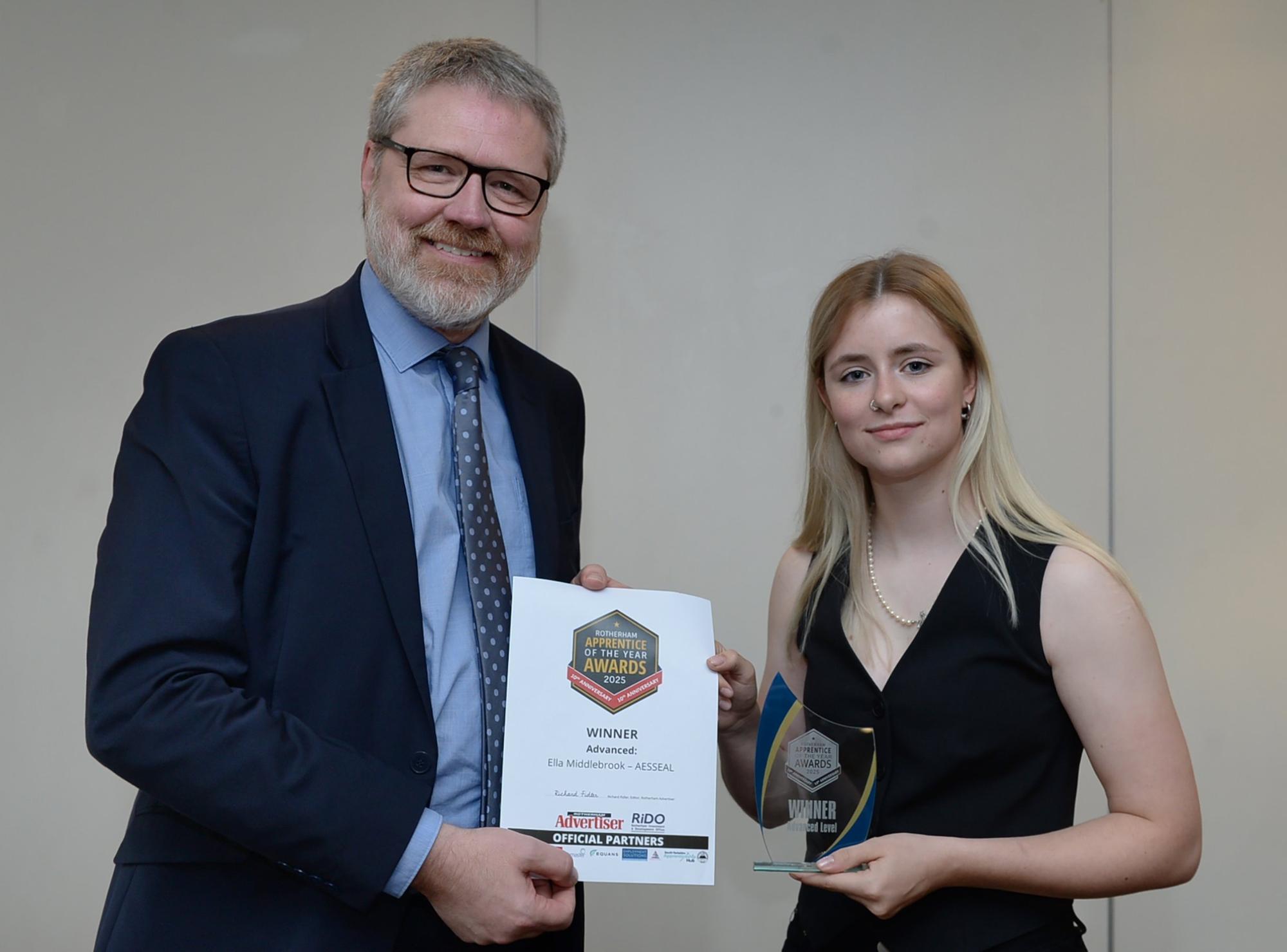 Rotherham’s future celebrated at Apprentice of the Year awards