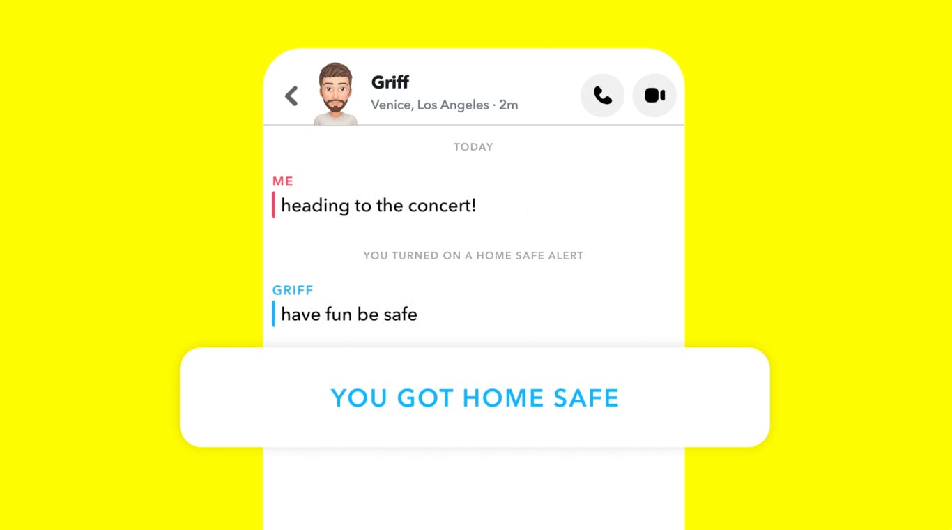 Home safe? Snap Map will let your friends and family know with alert