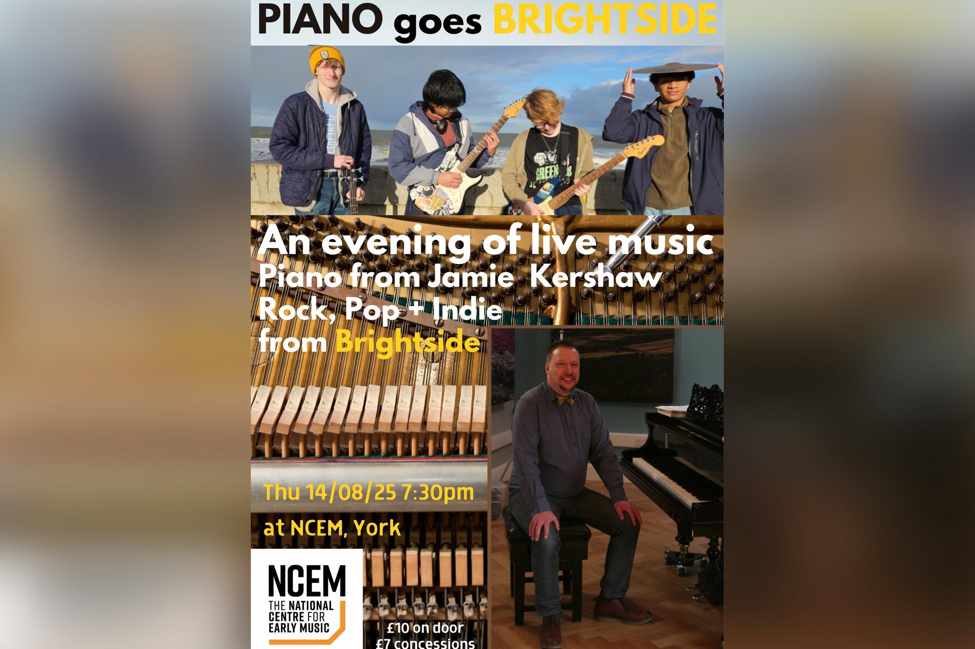 Scarborough musicians Brightside and pianist Jamie Kershaw set to ...