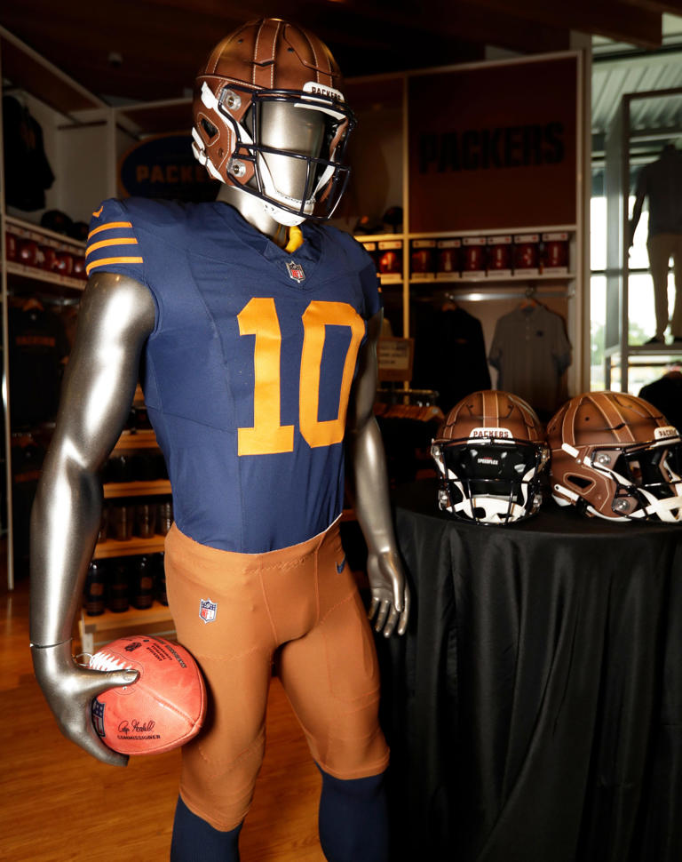 What to know about the Packers' blue-and-gold throwback 1923 uniform ...