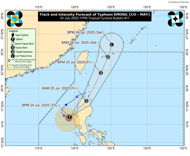 Typhoon Emong makes landfall in Pangasinan