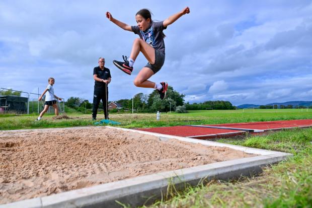 New full-length long jump track installed at Millom School