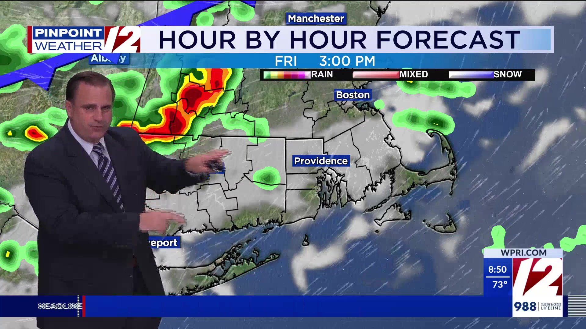 WPRI 12 Weather Forecast for 7/24/25: Warmer, More Humid Today; Hot and ...