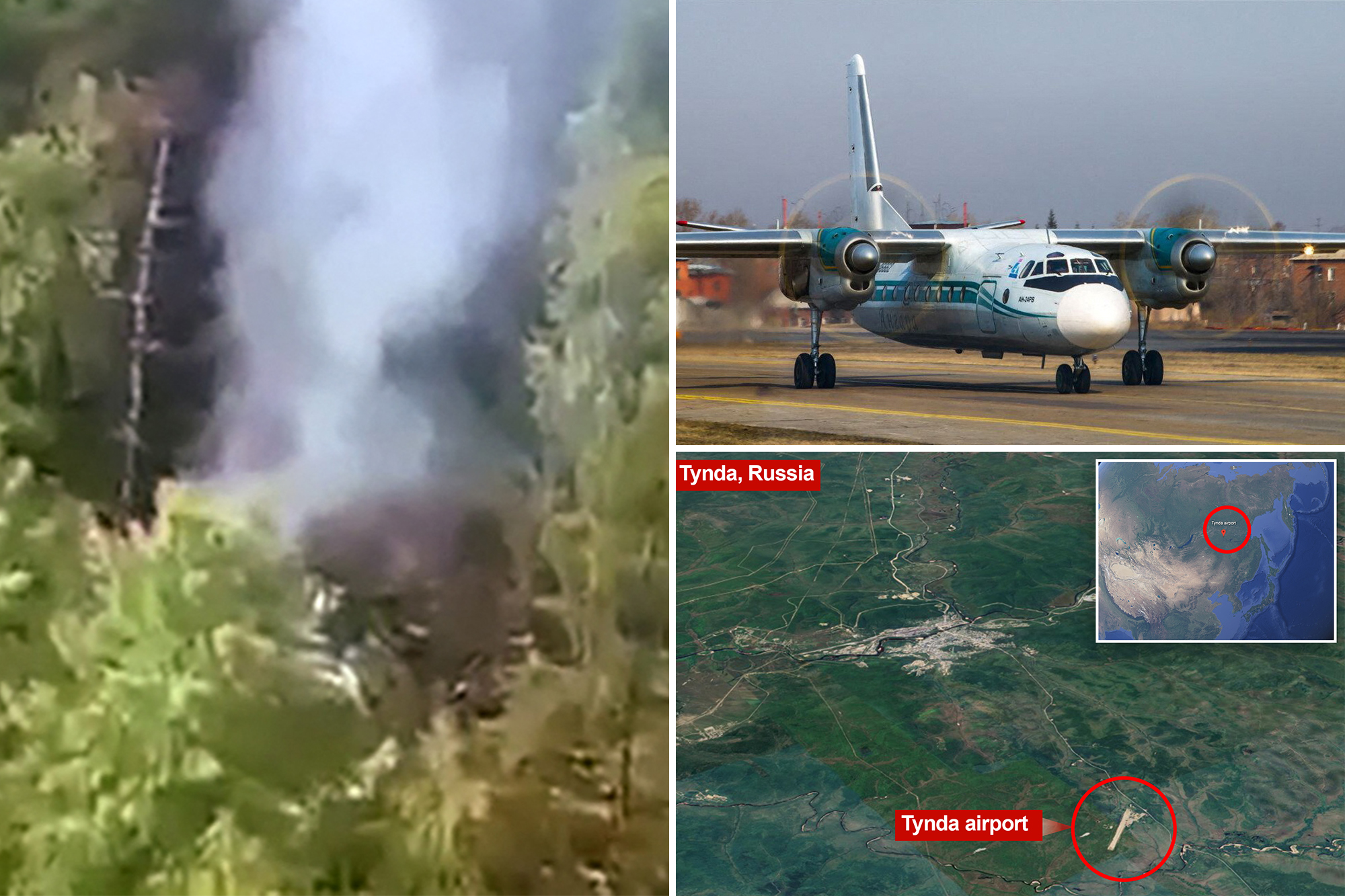 Russian plane crashes in Russia’s Far East, killing all 48 passengers ...