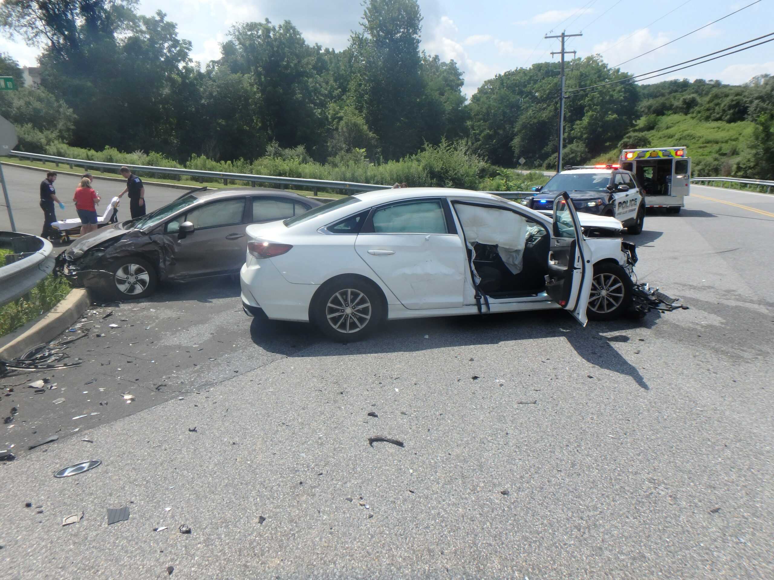 Car hits, injures another driver after running stop sign, police say
