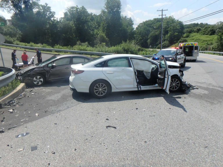 Car hits, injures another driver after running stop sign, police say