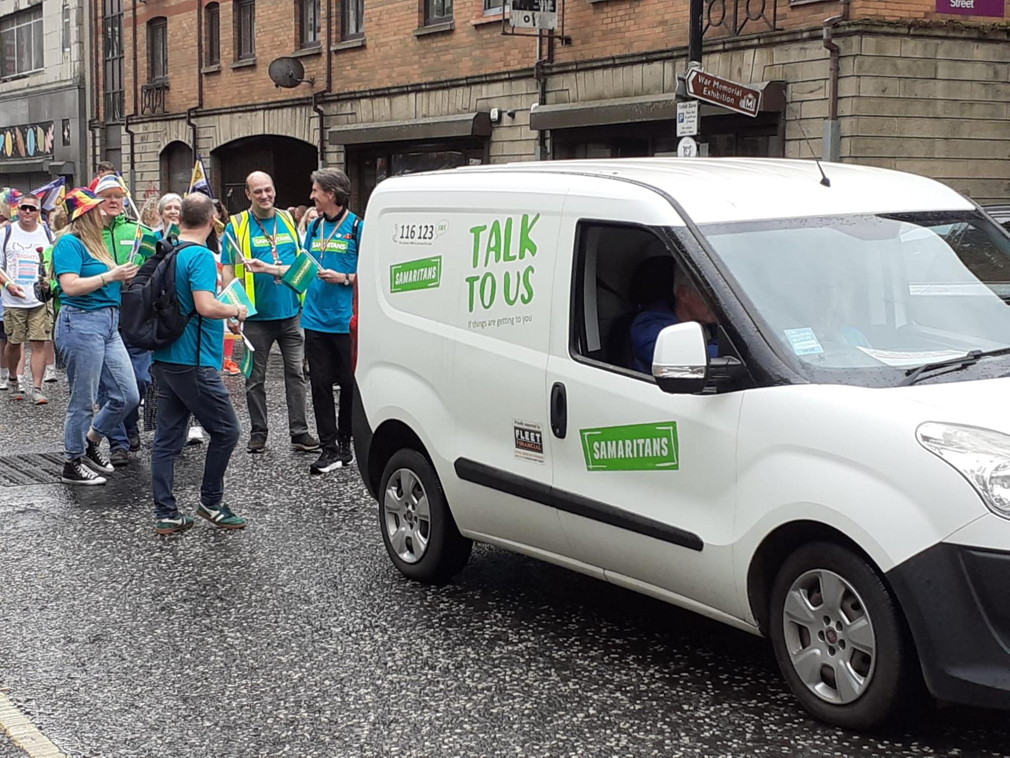 Voices of Hope: Samaritans participate in Belfast Pride parade
