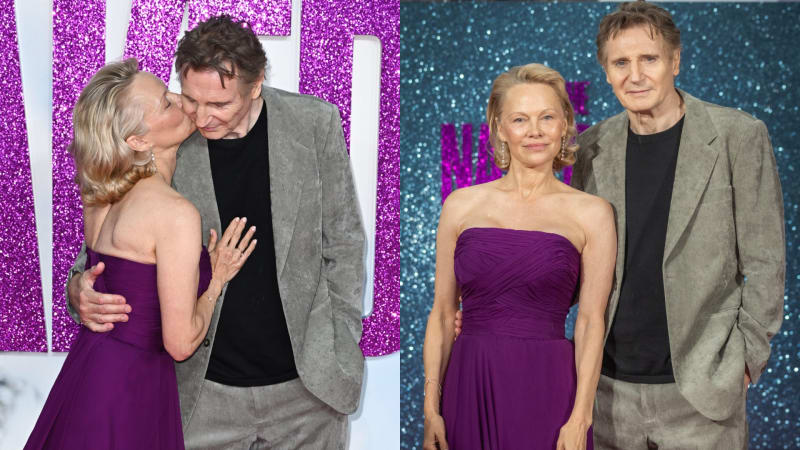 Nová láska na obzoru? Pamela Anderson a Liam Neeson se od sebe nemohli ...