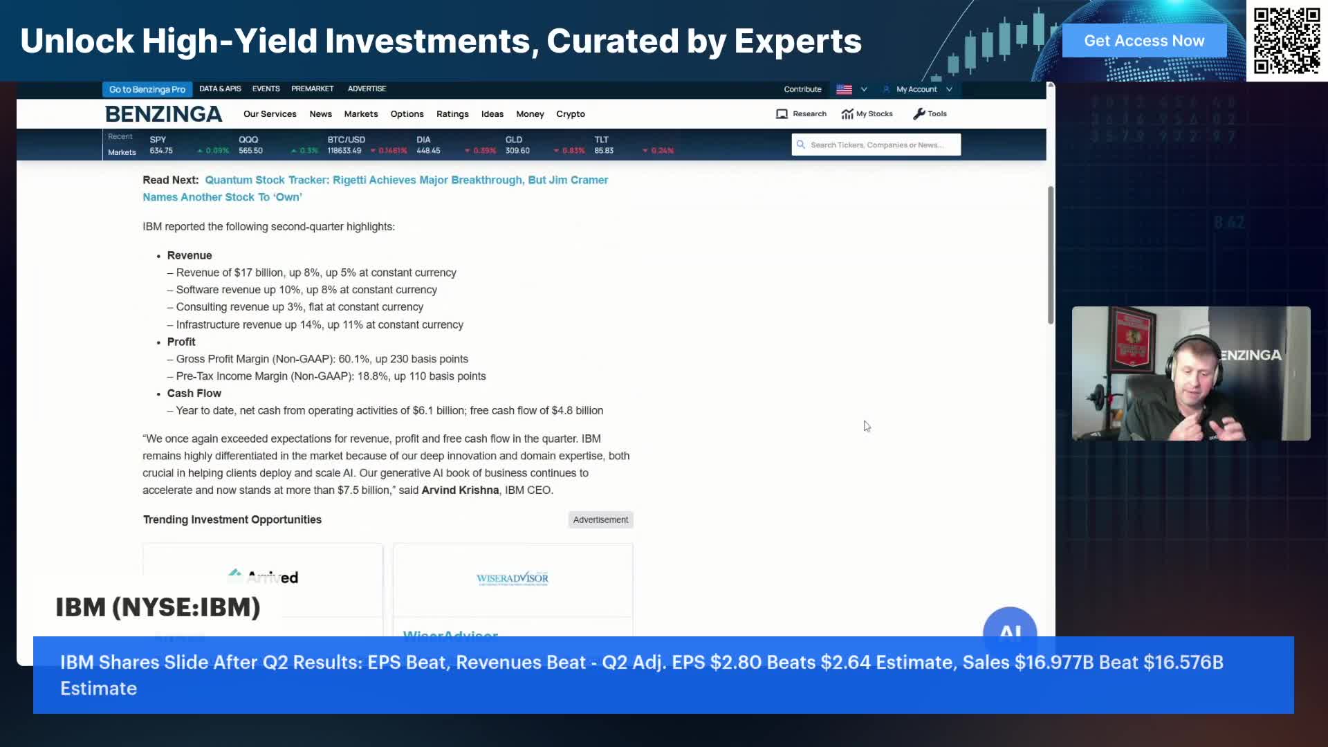 IBM Shares Slide After Q2 Results: EPS Beat, Revenue Beat - What ...