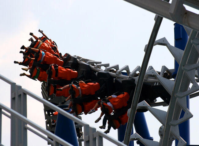 Roller coaster malfunction leaves riders stranded in midair