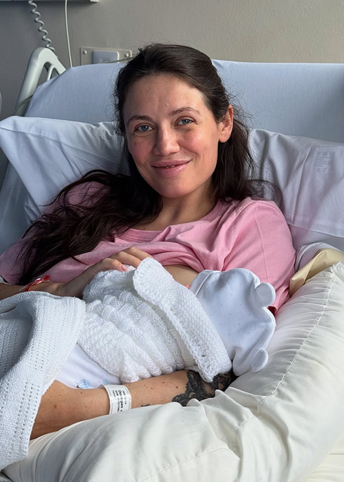Ex-Tallafornia star Kelly Donegan welcomes 'determined' baby to the world