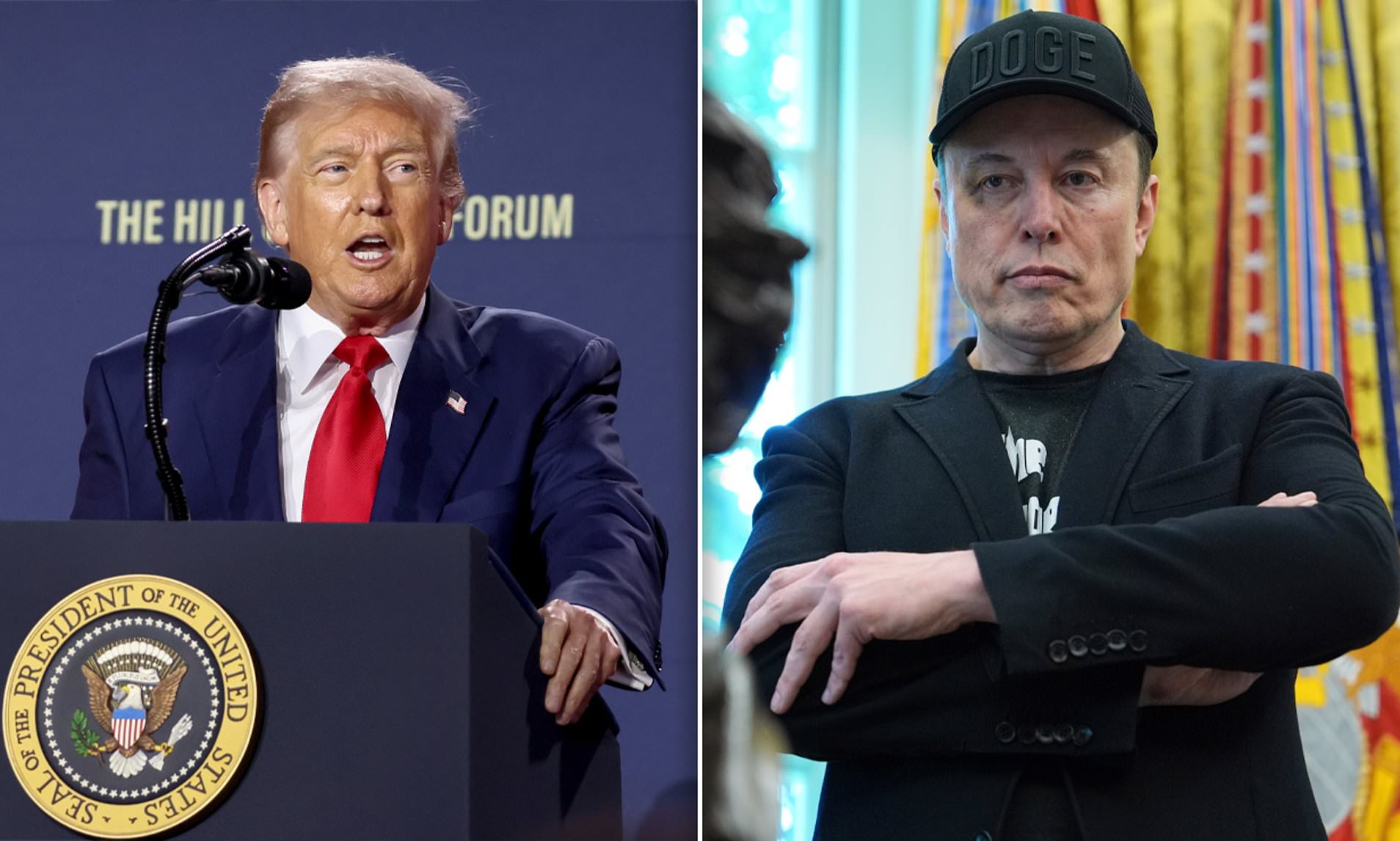 Trump fires back at reports he's set to destroy Elon Musk's companies