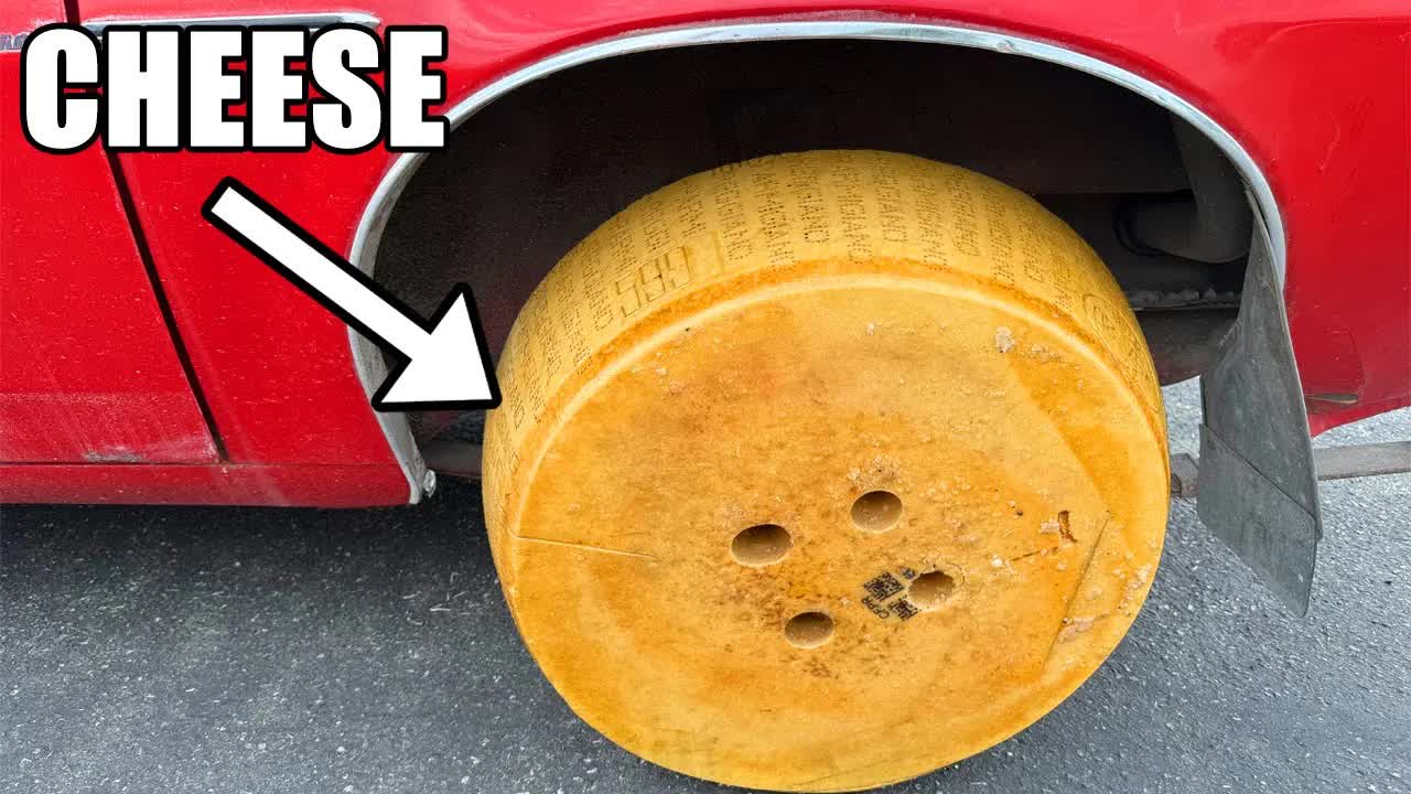 waterjet channel: driving on cheese wheels? testing unconventional car ...