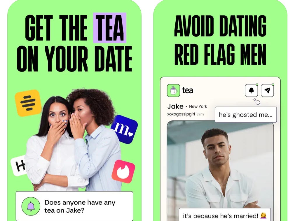 An app called Tea that lets women anonymously review guys has soared to ...