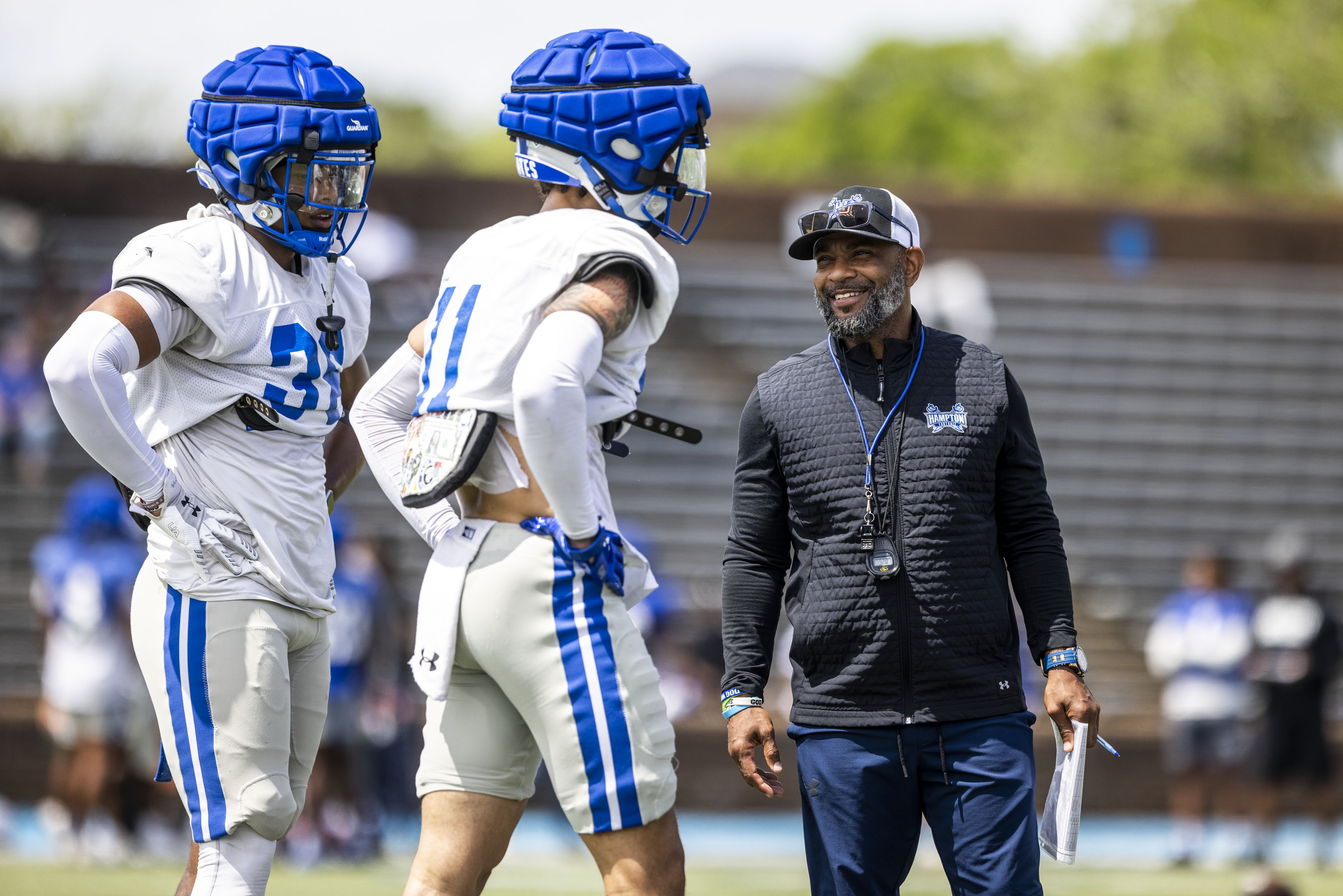 Hampton football players sound off on CAA poll, expect leap in 2025