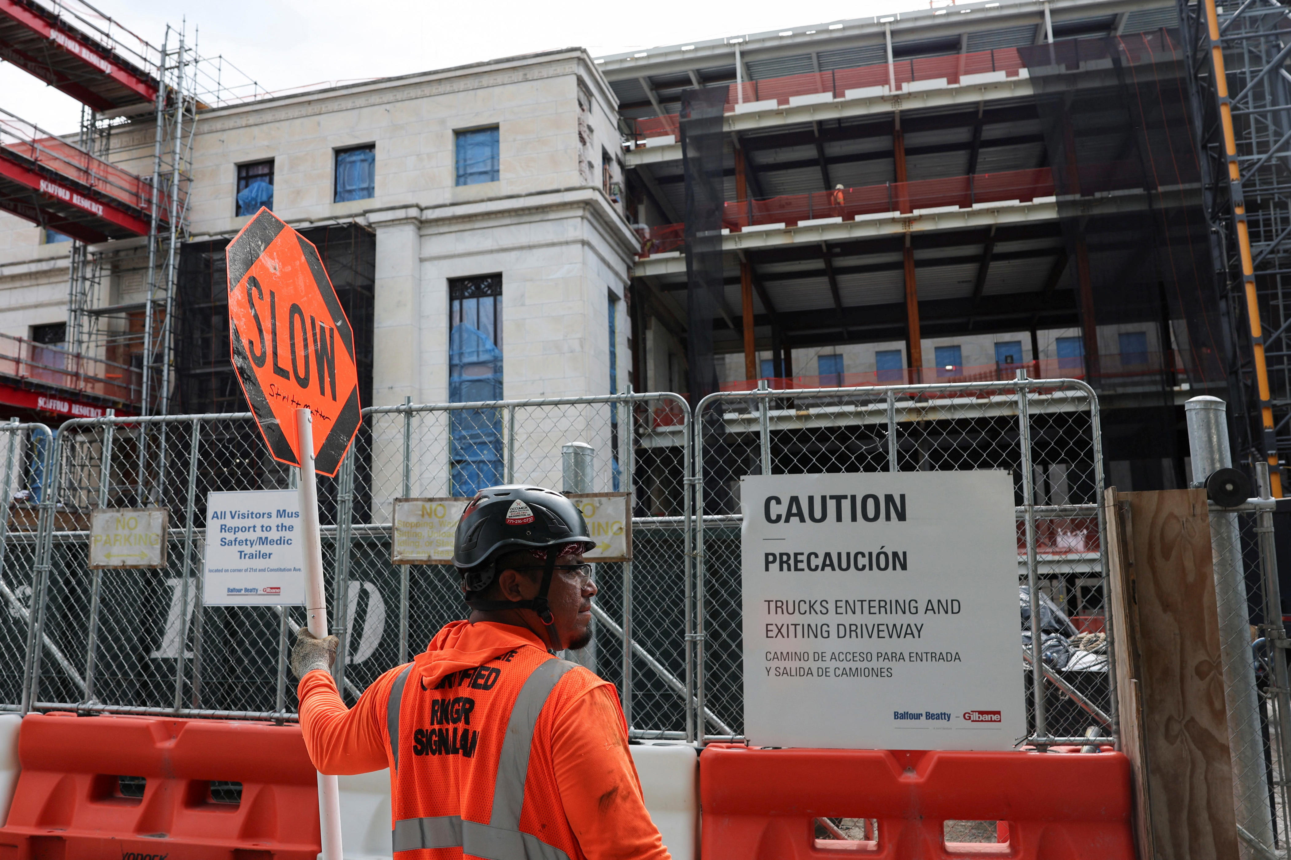 Independence police say a construction worker was injured in a 'road ...