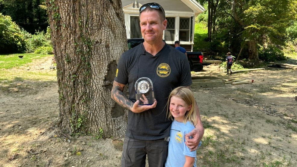 Local hero Jake Jarvis receives America's Hardest Worker award