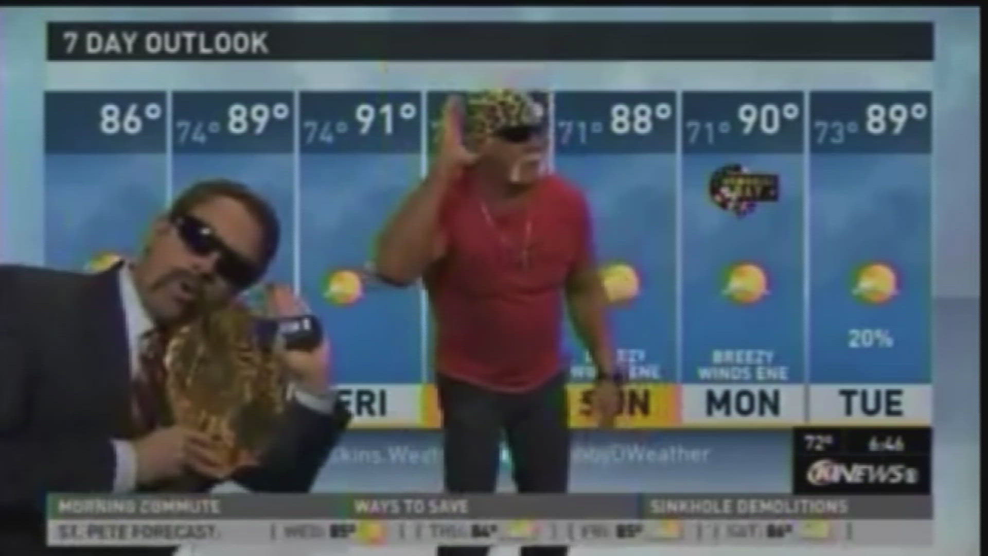 Hulk Hogan made a guest appearance with Chief Meteorologist Bobby ...