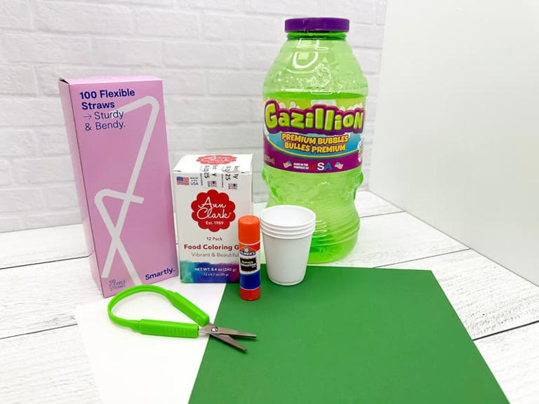 Fun Bubble Painting Flower Craft for Kids