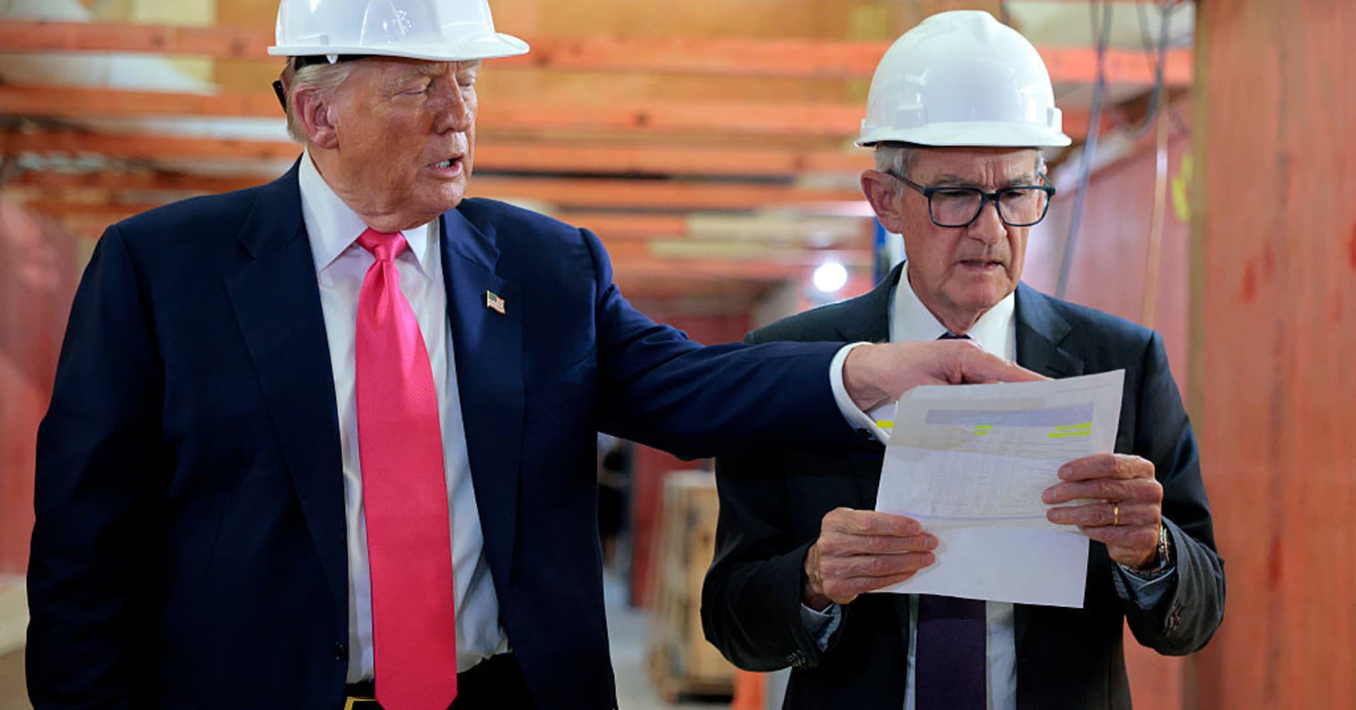 Trump spars with Powell over renovation costs during Fed visit, but ...
