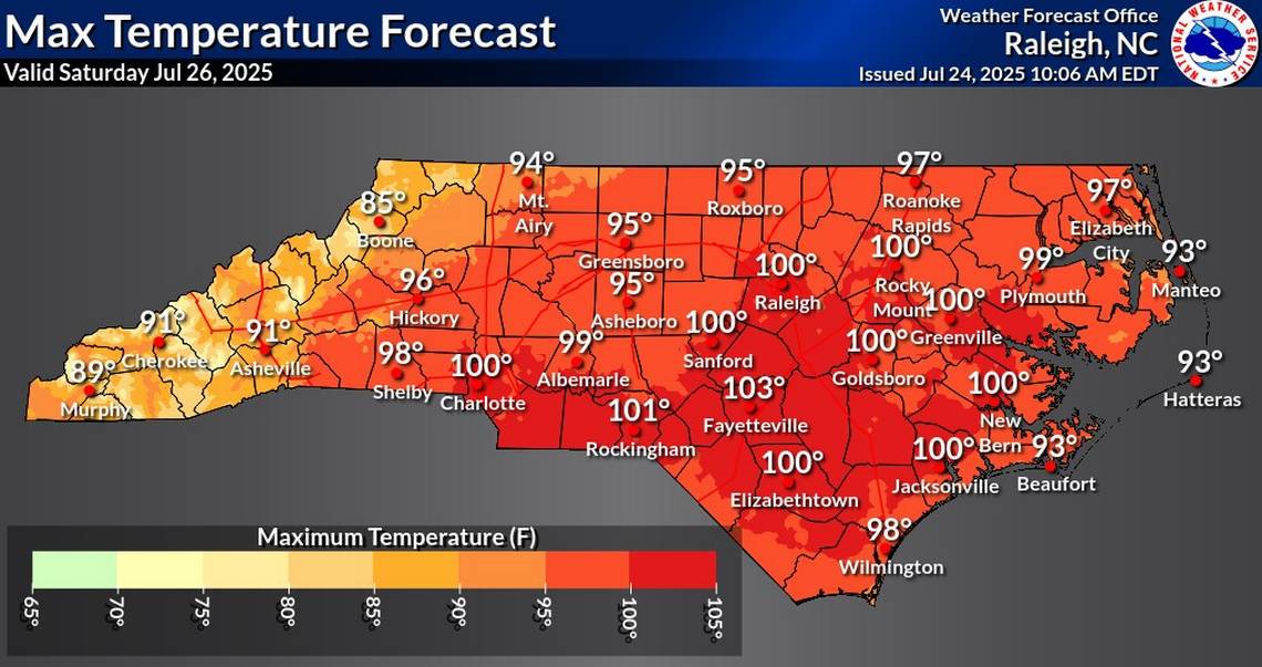 Dangerous heat is expected in the Triangle. Here's the latest forecast