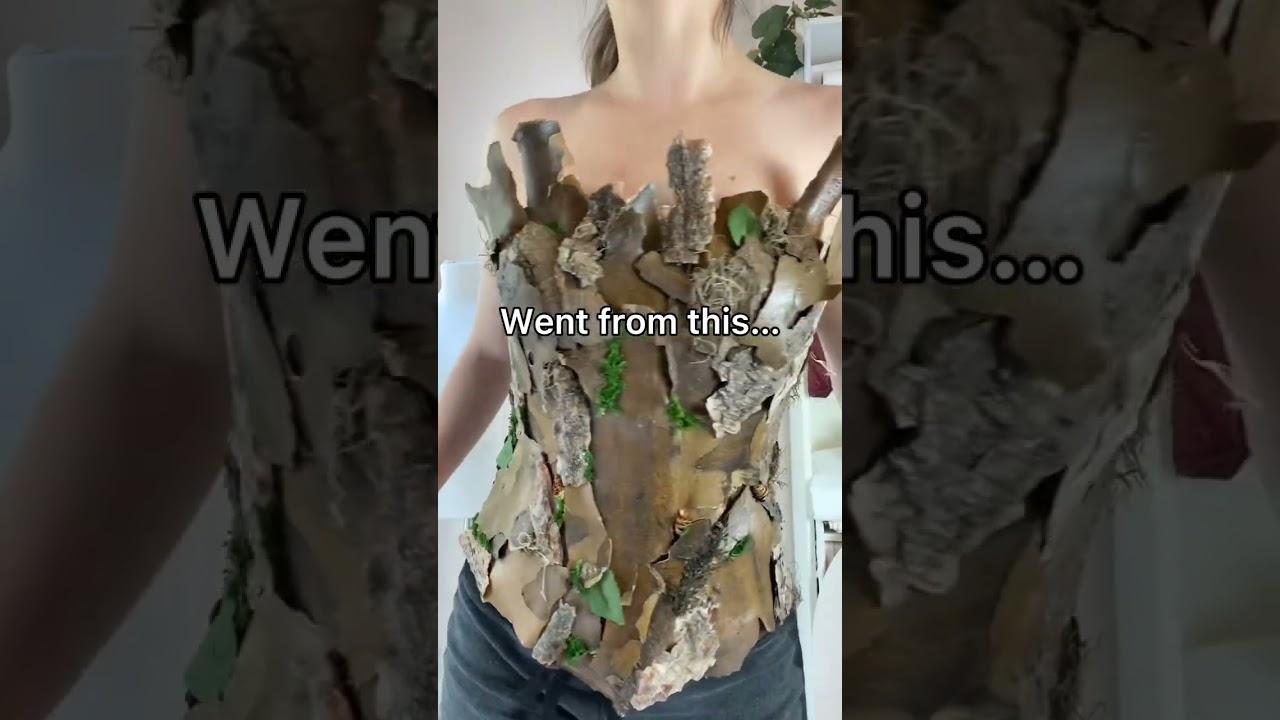 A Corset Bodice Made Of Bark?? 🌳🌱