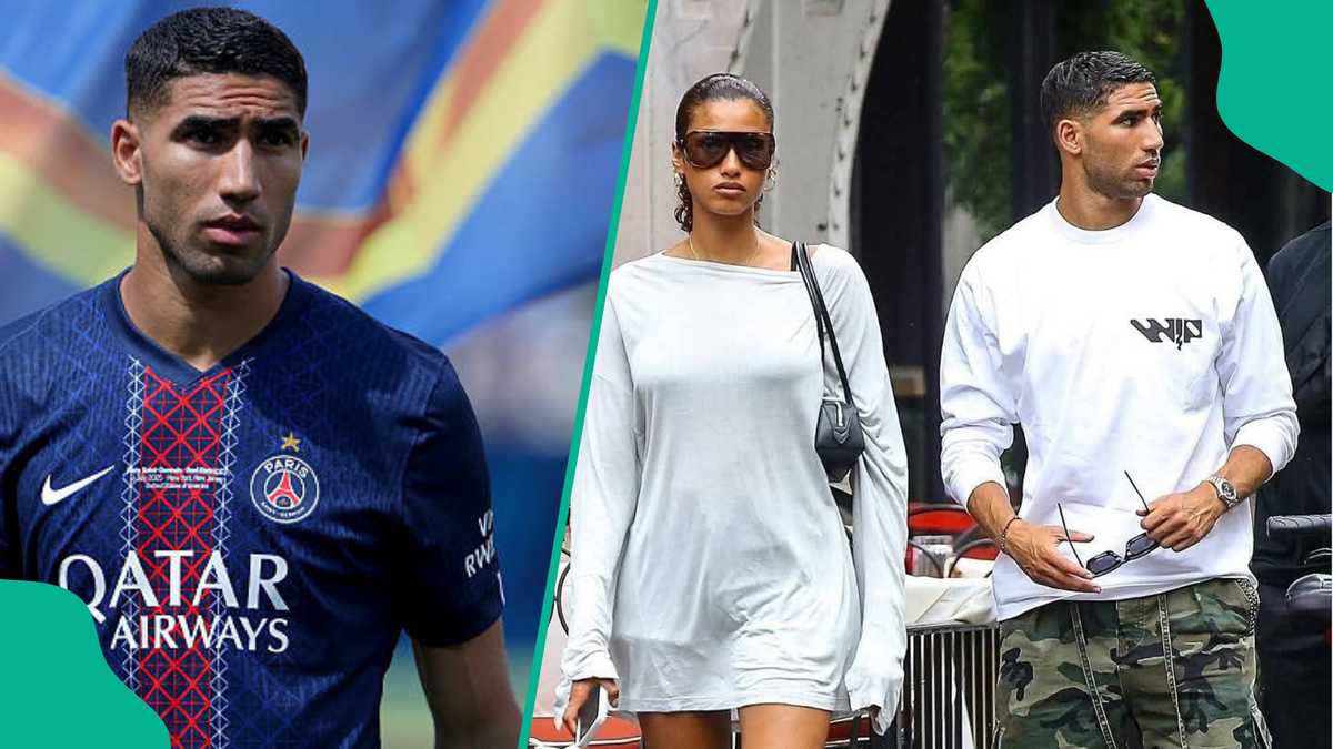 Achraf Hakimi: PSG Star spotted with new woman after divorcing wife who ...
