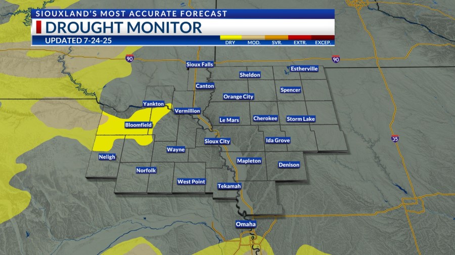 Limited improvements in latest drought monitor update